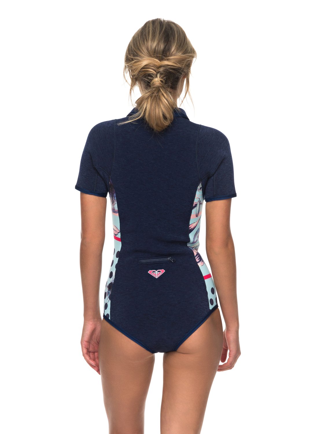 2mm Pop Surf Short Sleeve Front Zip Springsuit Erjw503008 Roxy