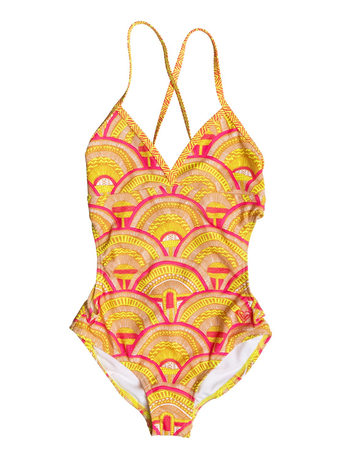 Girls 7 14 Sunrise Summer One Piece Swimsuit Rrm68877 Roxy
