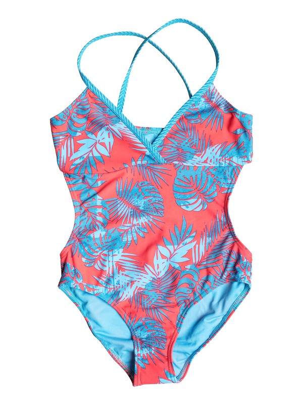 Girls 7 14 Primal Palms One Piece Swimsuit 889103177112 Roxy