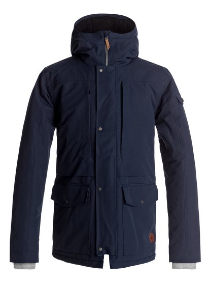 Canyon - Waterproof Hooded Jacket for Men - Blue - Quiksilver Review ...